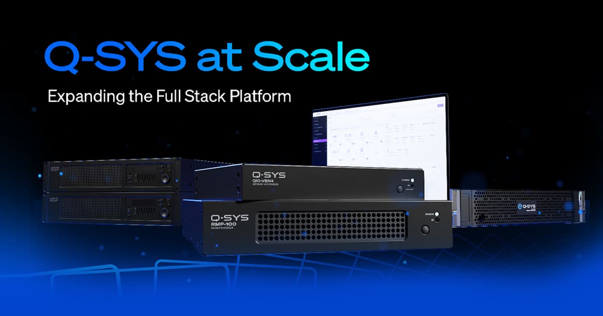 QSC Expands Q-SYS Platform: New RoomSuite & X Class Core X50r - AV ...